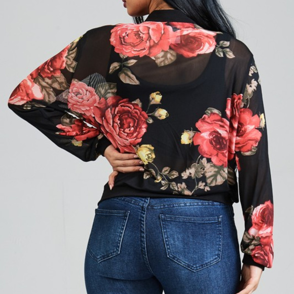 Jackets & Coats | Floral Jacket | Poshmark